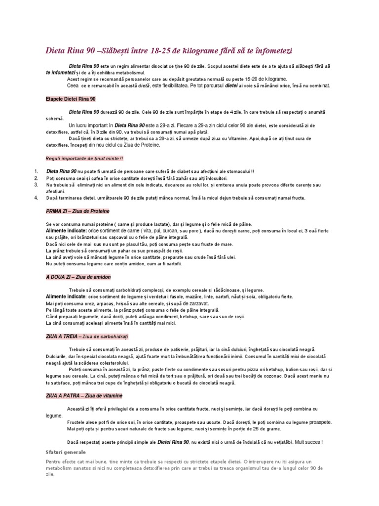 Dieta Rina 90