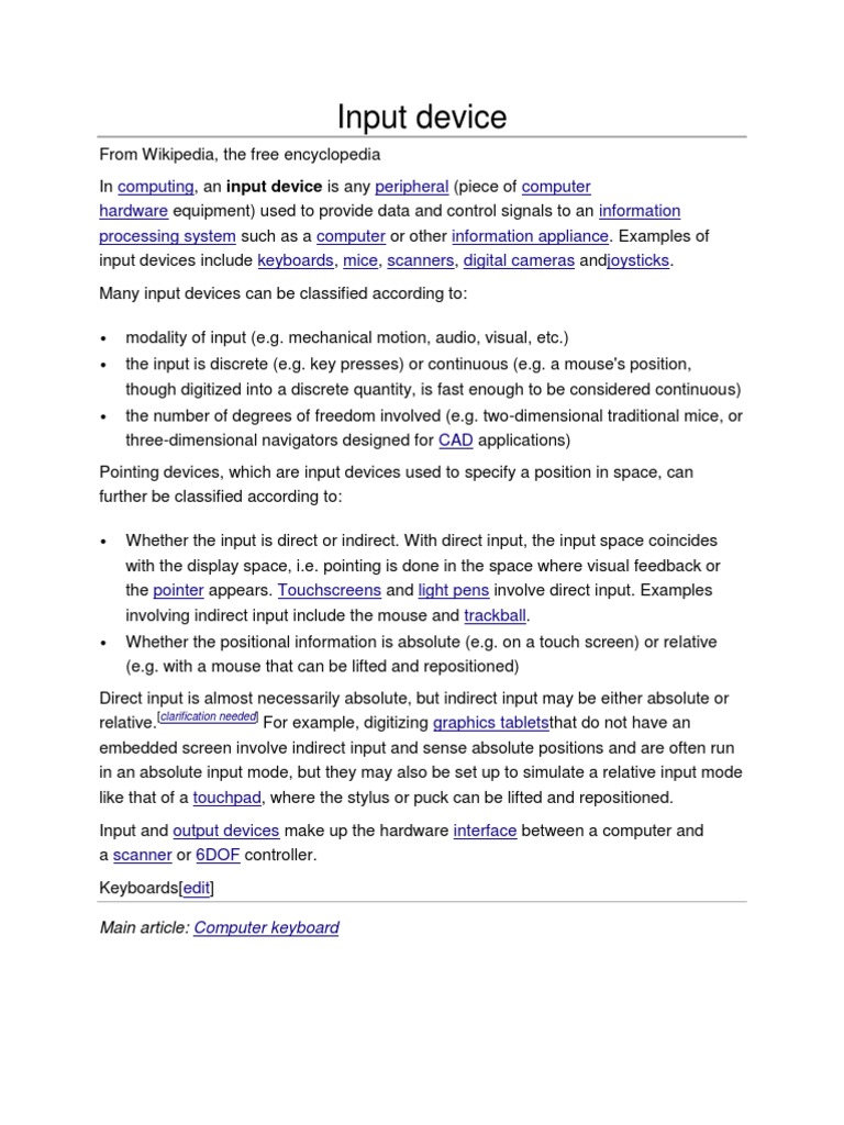 A Comprehensive Overview of Computer Input and Output Devices - From ...
