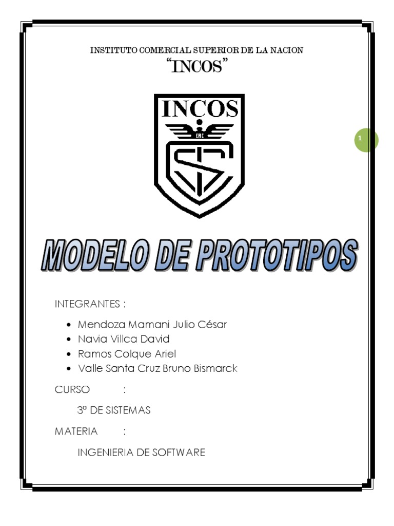 Modelo de Prototipos (Presentacion) | PDF | Ingeniería de software | Software