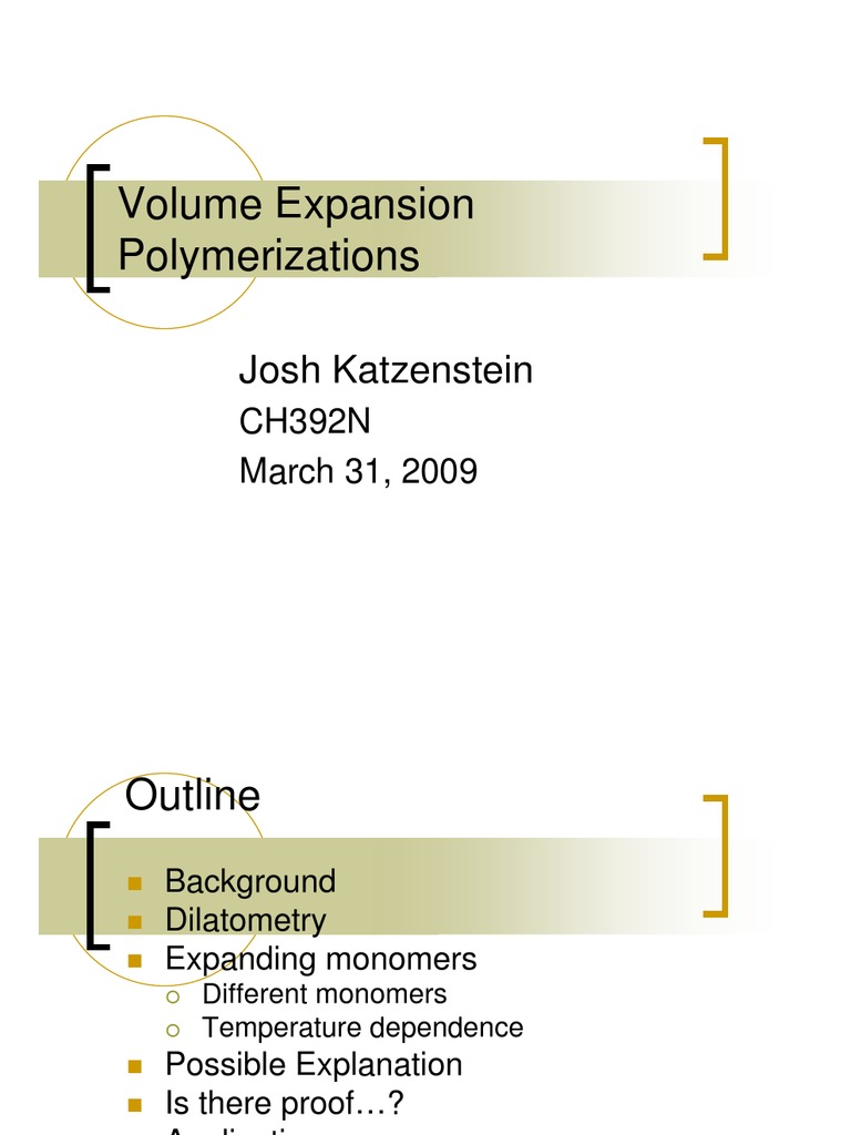 Polymer Expansion Presentation | PDF