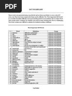 Psat Vocab 1 | PDF