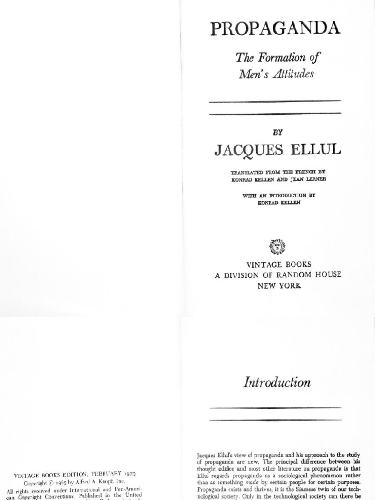 Jacques Ellul - Propaganda | PDF