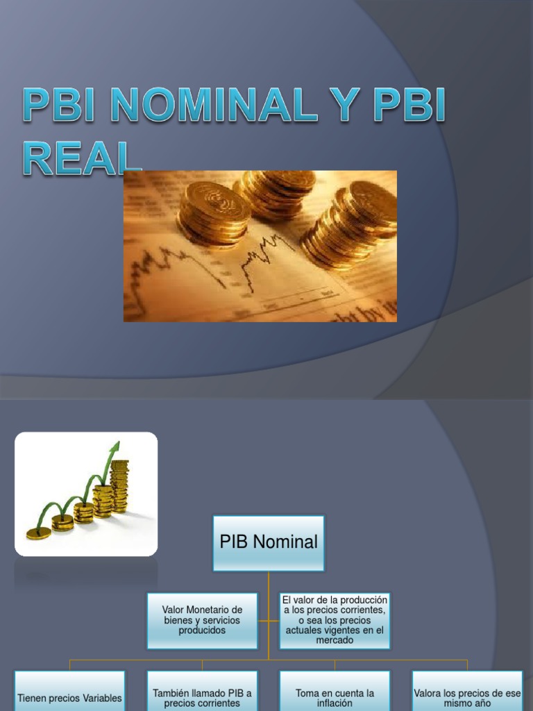 Diapositivas de Pbi Nominal y Pbi Real | PDF | Producto Interno Bruto | Precios
