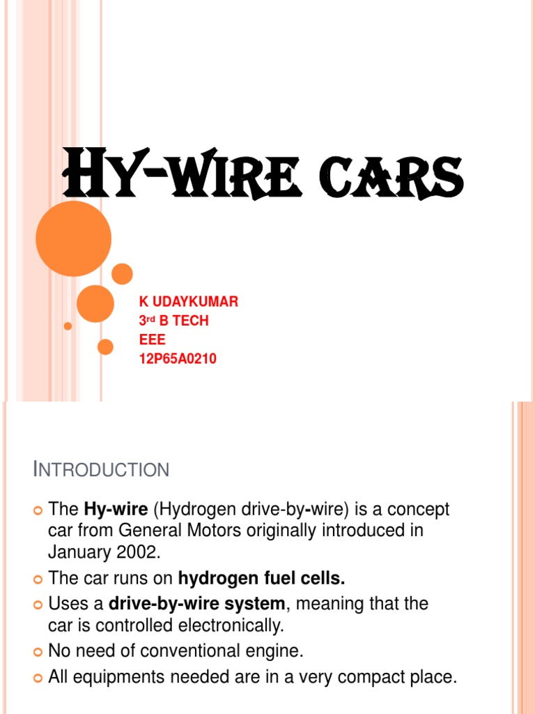 Hy Wire Cars | PDF | Vehicles | Mechanical Engineering