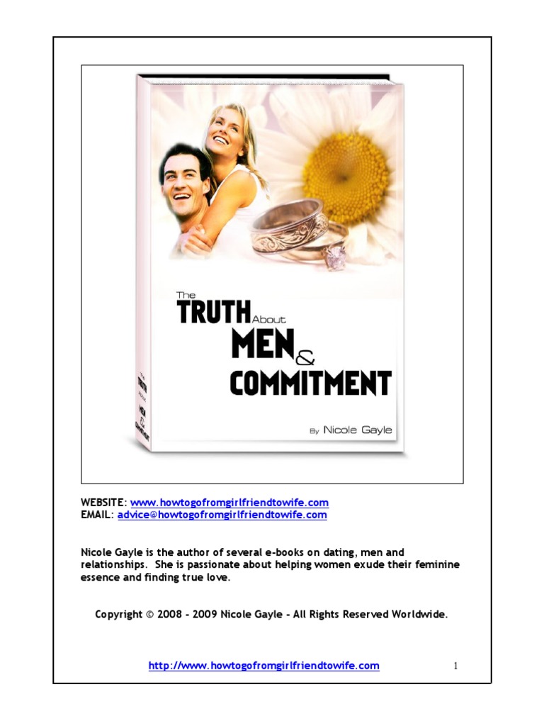 The Truth About Men and Commitment | PDF
