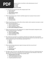 Hospitality Management Quiz Questions | PDF | Hotel | Hospitality Industry