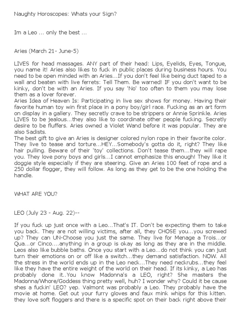 Sex Astrology Pdf Masturbation Sex