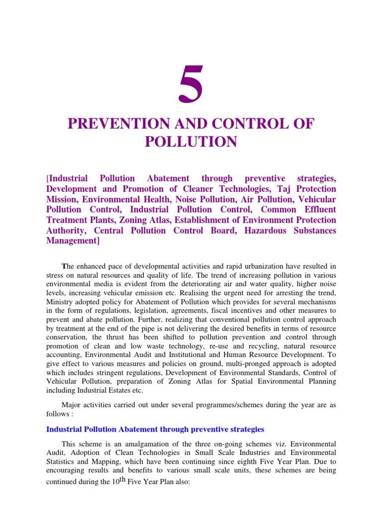 Prevention Pollution | PDF | Air Pollution | Natural Environment