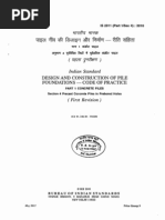 IS 2911 (Part 3) - 2021 - Under Reamed Piles | PDF | Deep Foundation ...