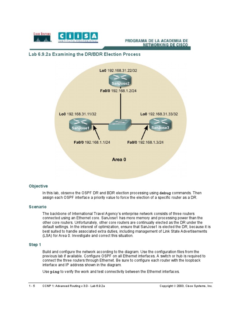 Ospf DR BDR | PDF | Router (Computing) | Internet Standards