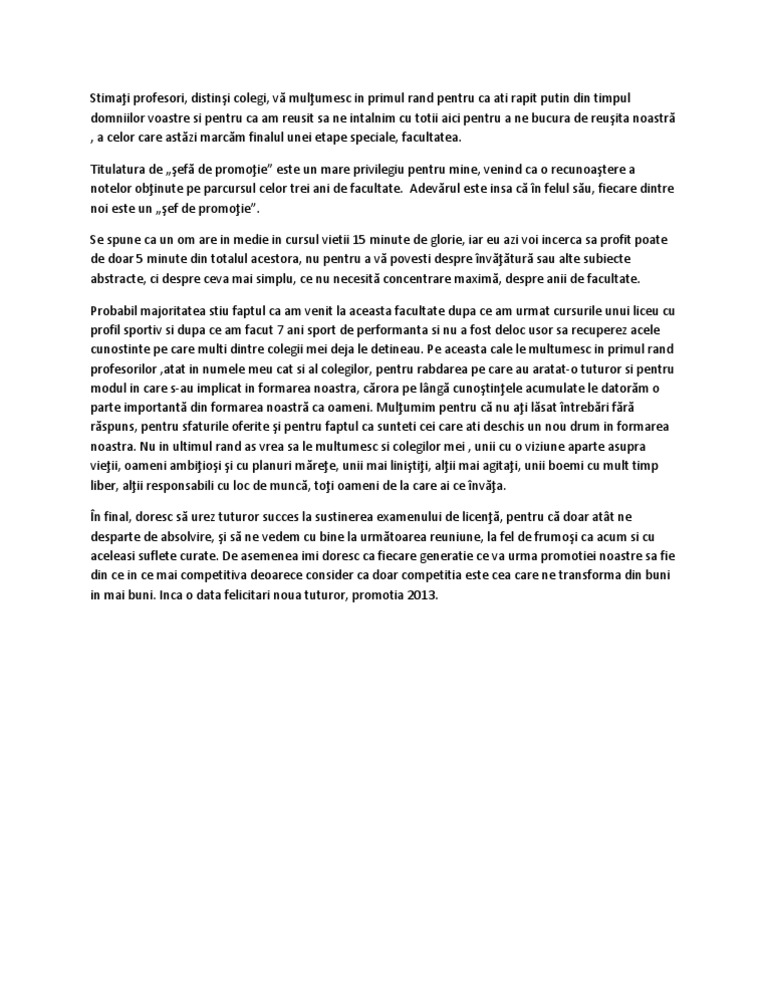 Discurs | PDF