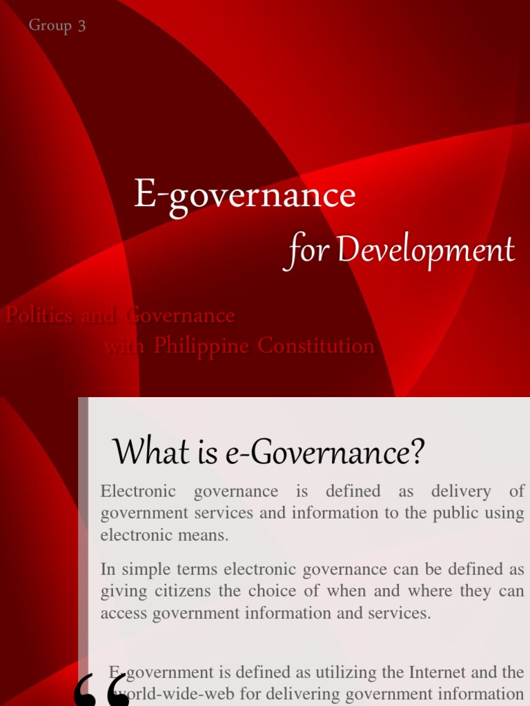 E Governance & I governance | E Government | Governance