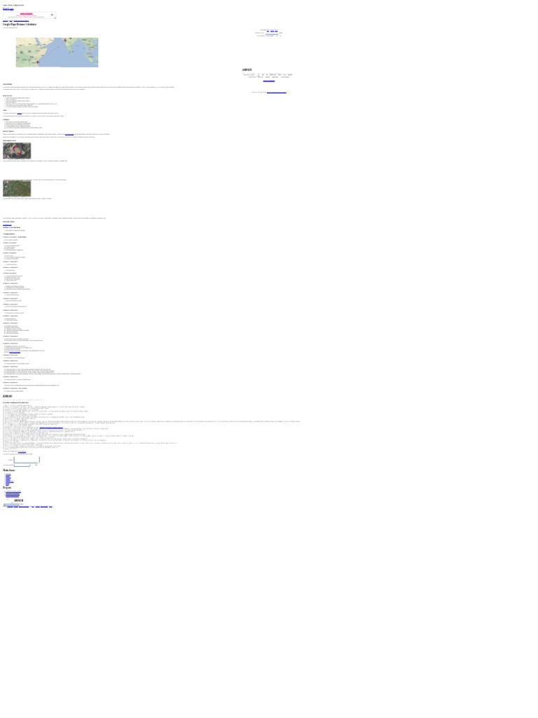 Google Maps Distance Calculator | PDF | Map | Google