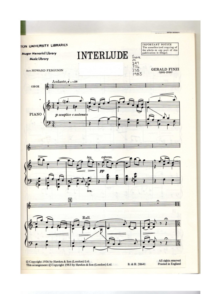 Interlude Piano Score | PDF