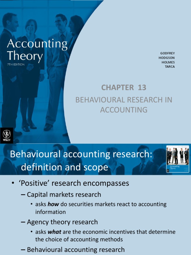 ch13 Behavioural Accounting | PDF | Representativeness Heuristic ...
