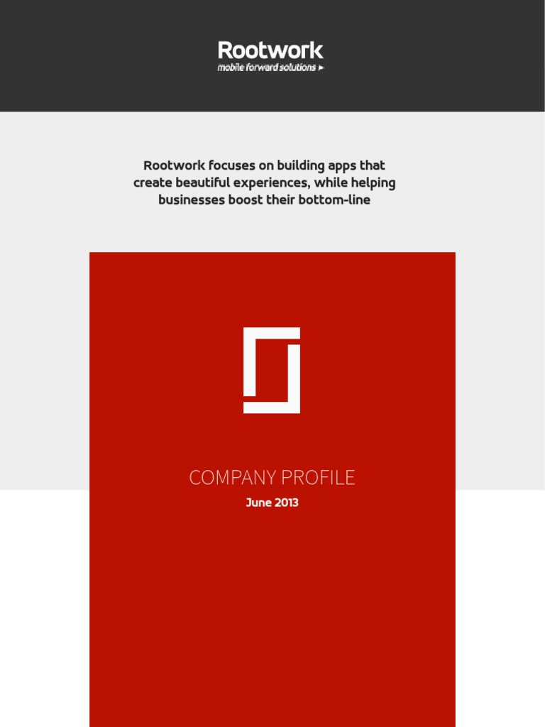 Rootwork - Mobile Design & Development | PDF | Mobile App | Android ...