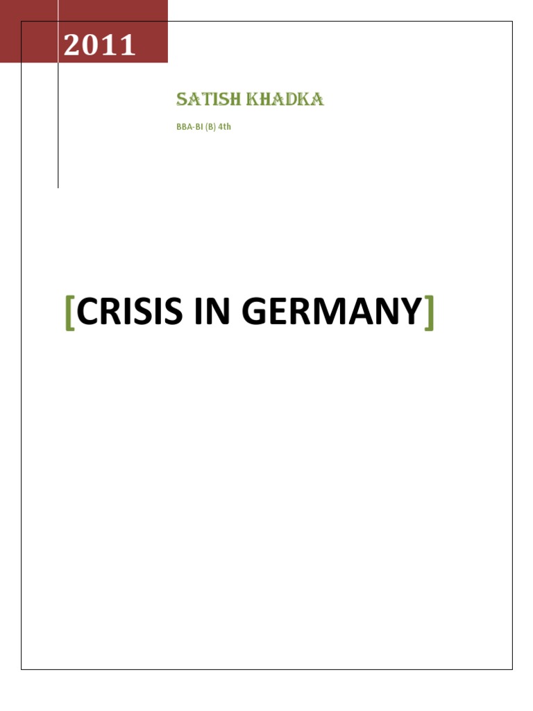 Germany's Post-WW1 Hyperinflation Crisis | PDF | Weimar Republic ...