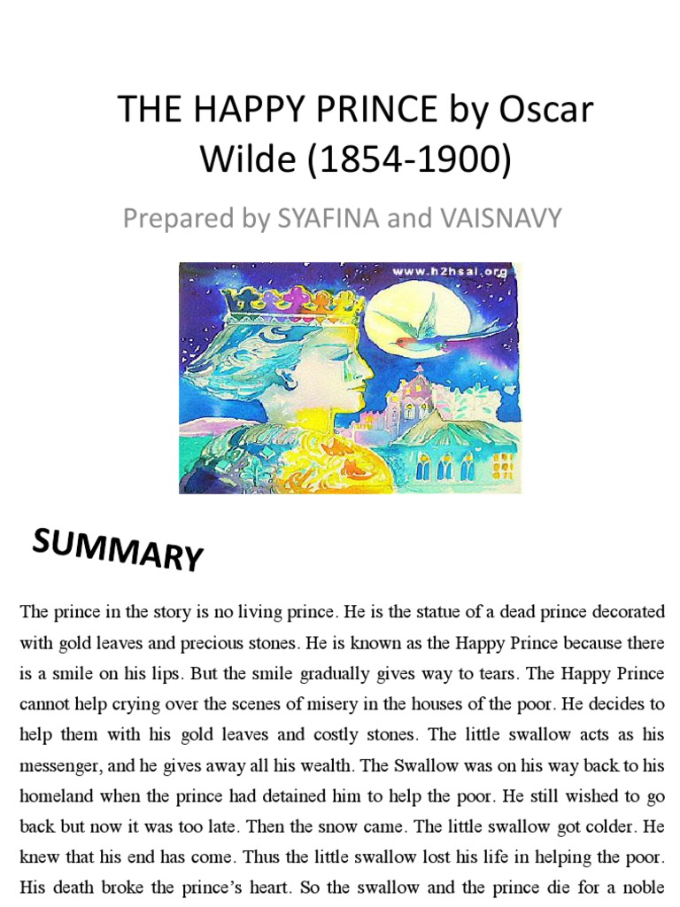 The Happy Prince by Oscar Wilde (1854-1900) : Prepared by SYAFINA and ...