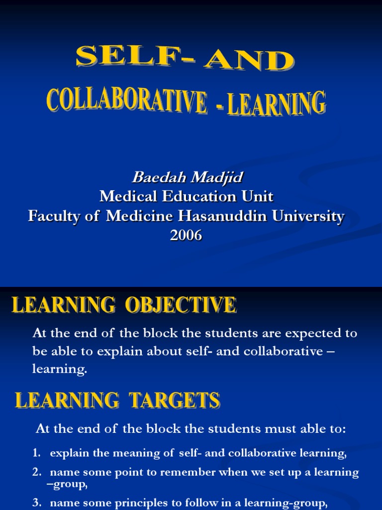 Understanding Collaborative Learning | PDF | Pedagogy | Learning