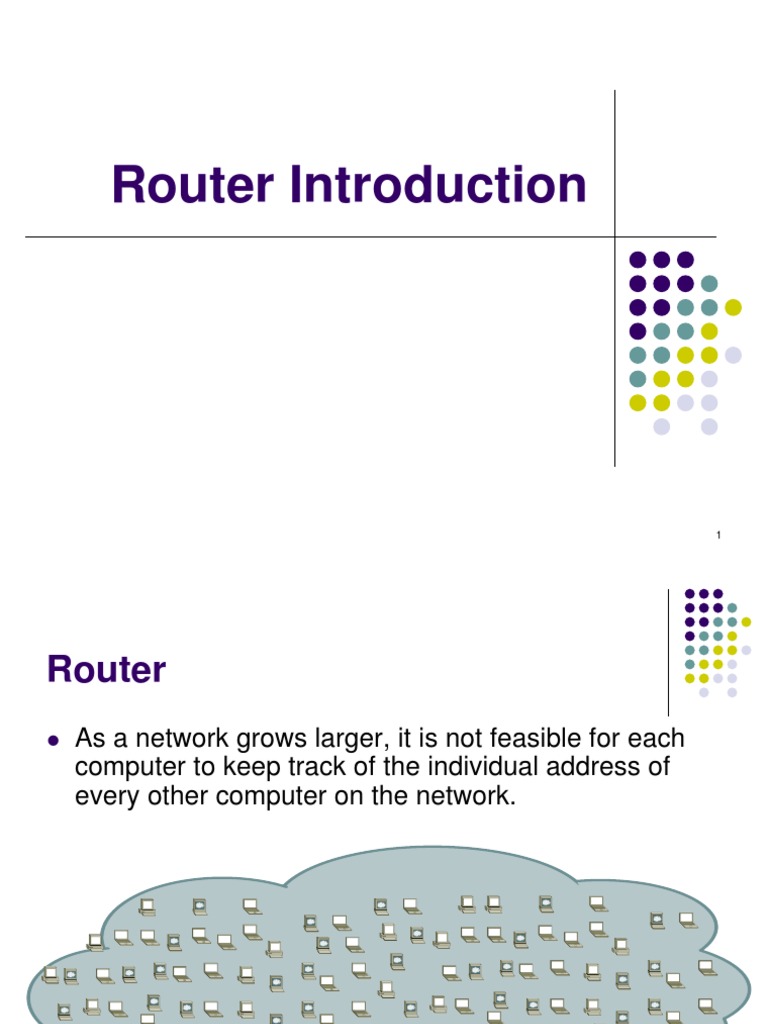 Router Introduction 1 | PDF | Router (Computing) | Computer Network