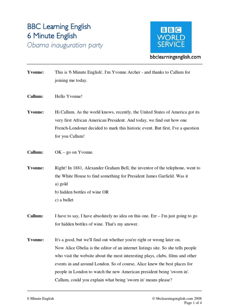 Obama Inauguration Party | PDF | Oath