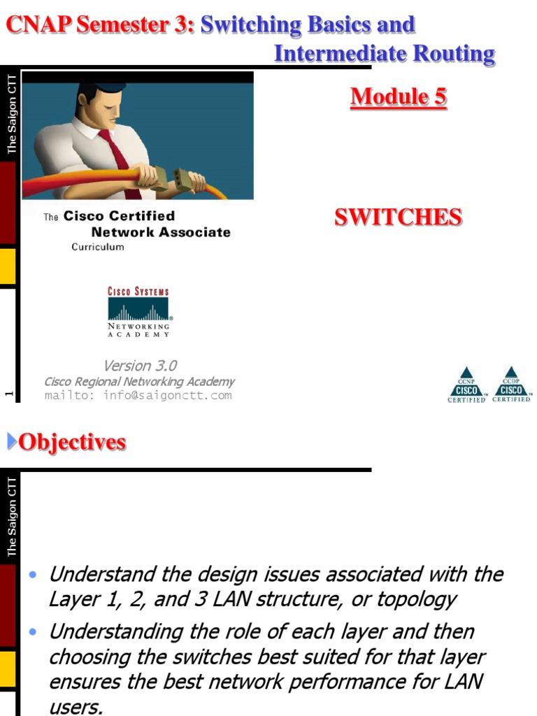 Switching Basics and Intermediate Routing: CNAP Semester 3 | PDF | Network Switch | Computer Network