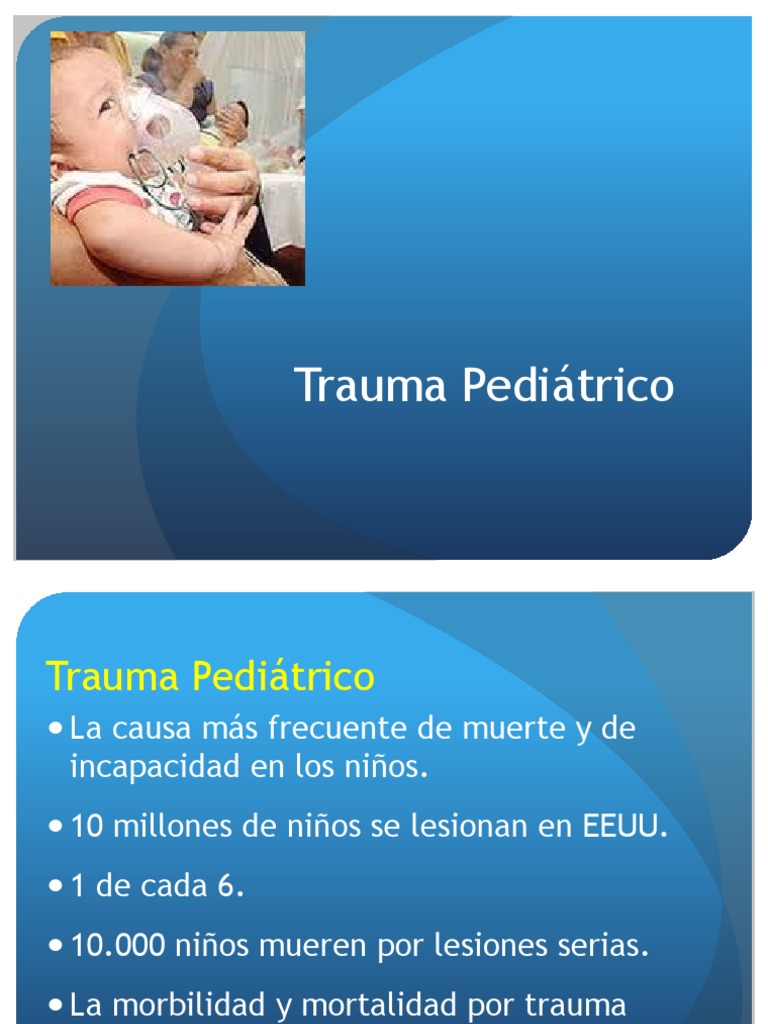 Trauma Pediatrico | PDF | Lesión | Ciencias de la Salud