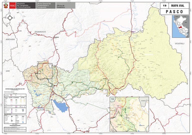 Mapa Vial Pasco 2012 | PDF