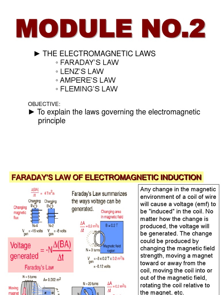 Module 2 | PDF | Magnetic Field | Electromagnetic Induction