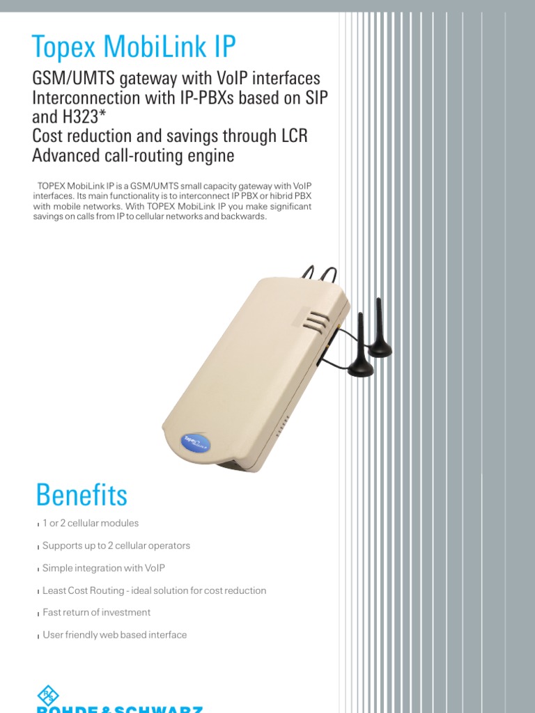 MobiLink IP en | PDF | Voice Over Ip | Internet Protocols