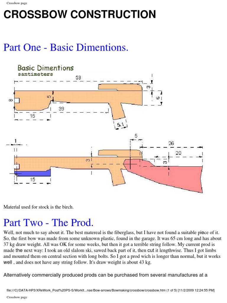 Crossbow Construction 1999 | PDF