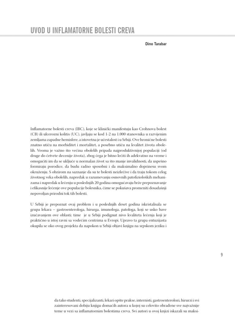 Uvod Inflamatorne Bolesti Creva | PDF