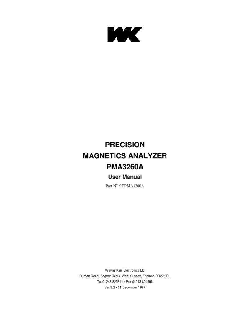 3260A User Manual | PDF | Fuse (Electrical) | Electrical Impedance