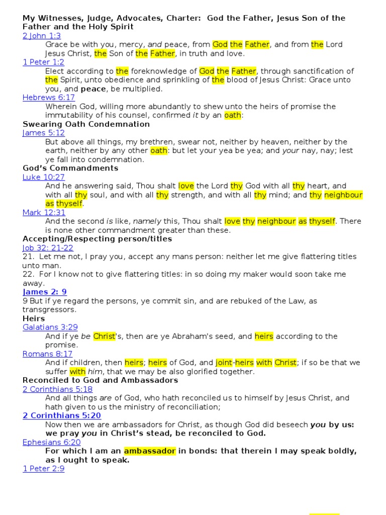 Inthebible Key Passages | PDF | Christ | God