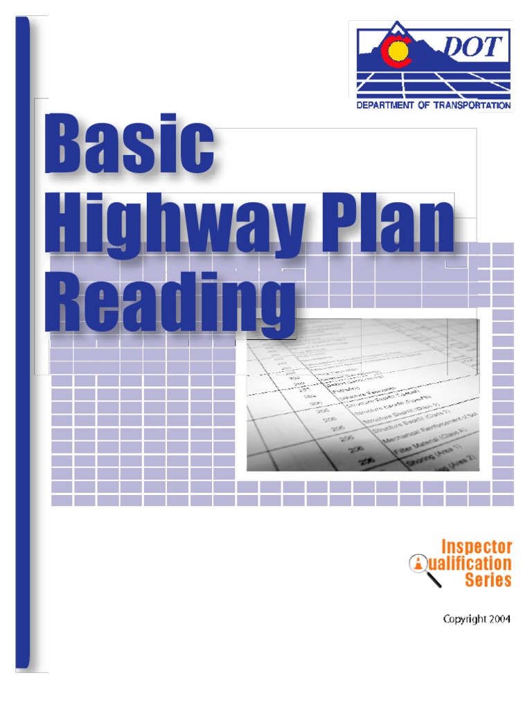 Basic Highway Plan Reading | PDF | Specification (Technical Standard ...