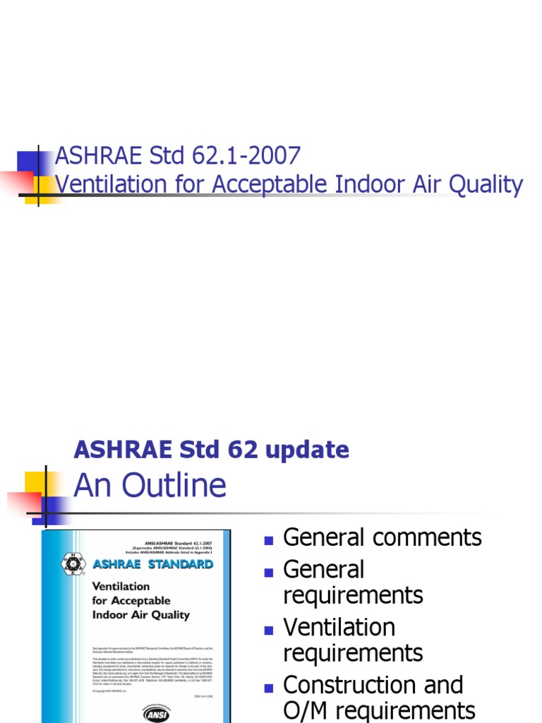 ASHRAE Presentation | PDF | Ventilation (Architecture) | Duct (Flow)