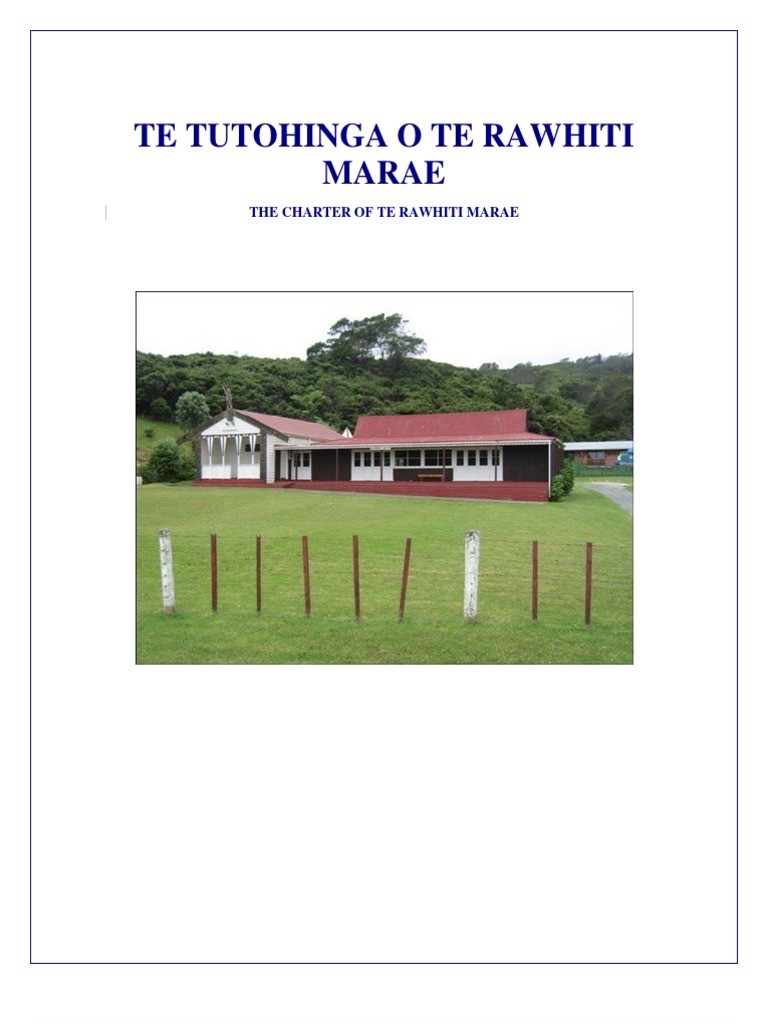 Charter of Te Rawhiti Marae | PDF | Trustee | Māori