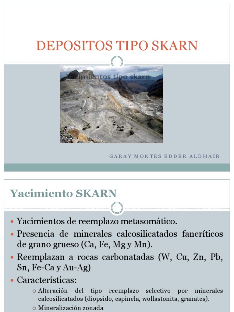 Depósitos Tipo Skarn en Antamina y Tintaya | PDF | Minerales | Roca ...