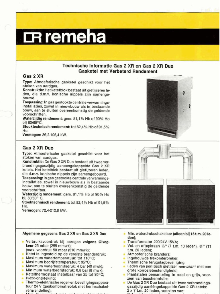 Remeha 2xr | PDF