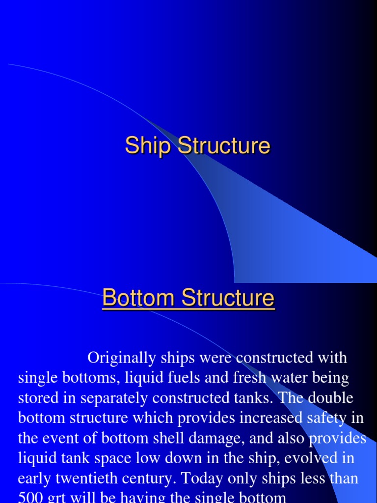 Ship Structure | PDF | Stern | Rudder