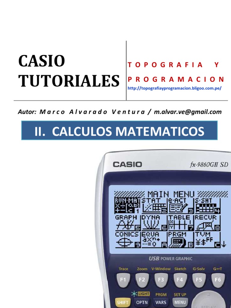 Tutorial Casio Matematica | PDF | Fracción (Matemáticas) | Informática