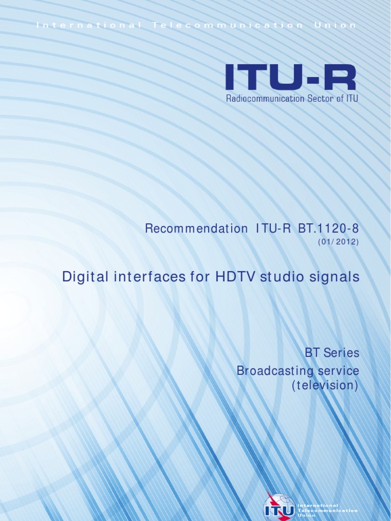 R Rec BT.1120 8 201201 I!!pdf e | PDF | High Definition Television | Video