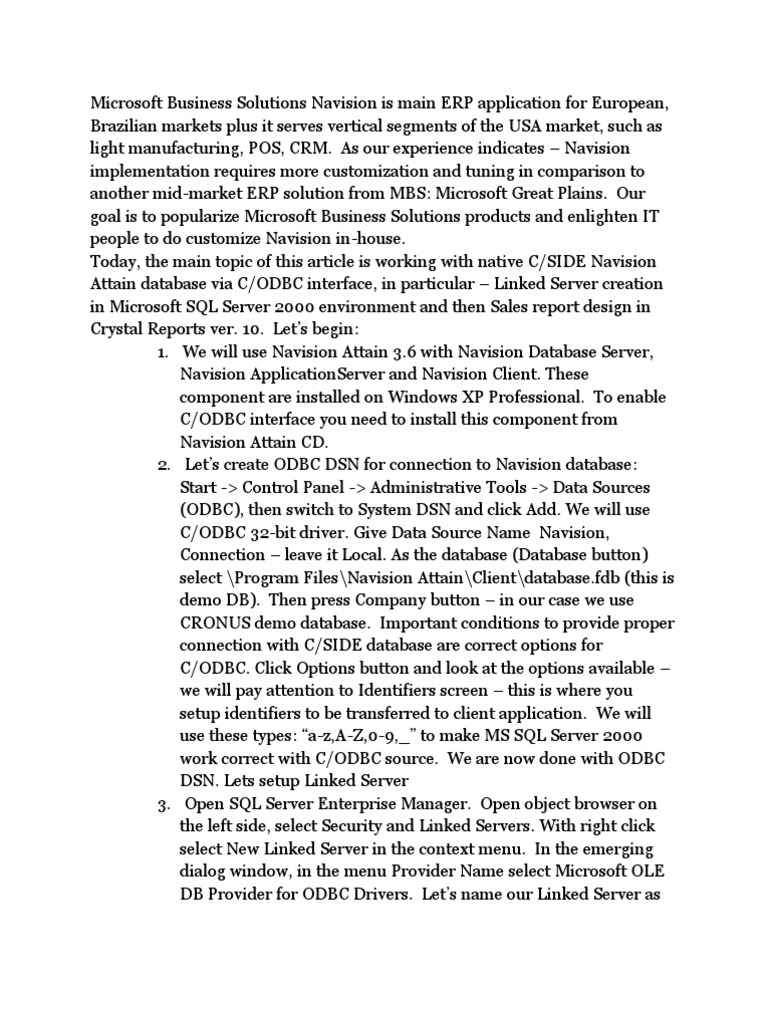 Crystal Report | PDF | Microsoft Dynamics Nav | Microsoft Sql Server