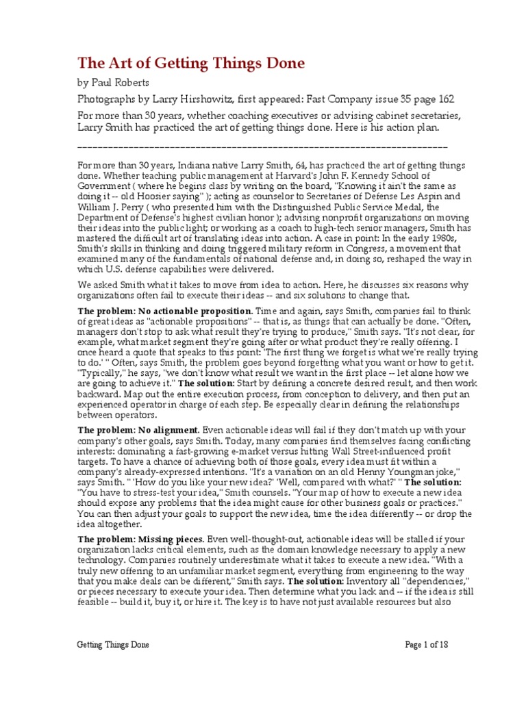 Getting Things Done.pdf | Expert | Tech Start Ups | Free 30-day Trial ...