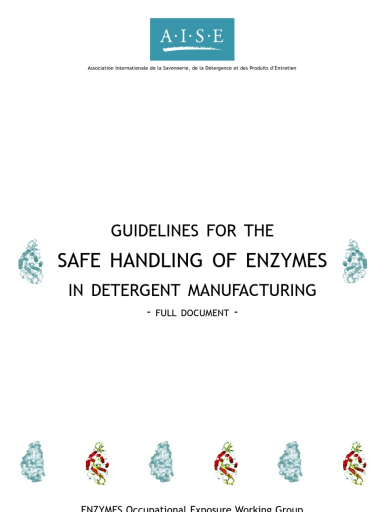 Guidelines for the Safe Handling of Enzymes in Detergent Manufacturing ...