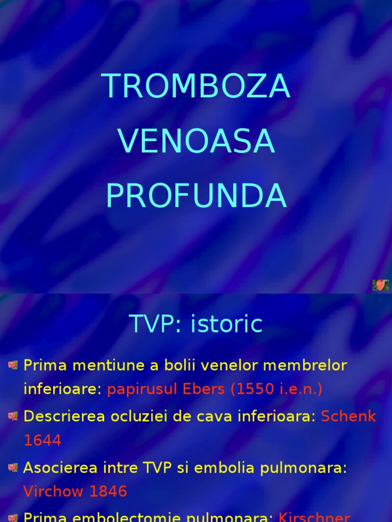 Tromboza Venoasa Profunda PDF | PDF