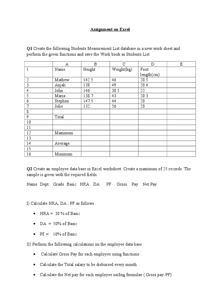Final Excel Assignment | PDF | Percentage | Microsoft Excel