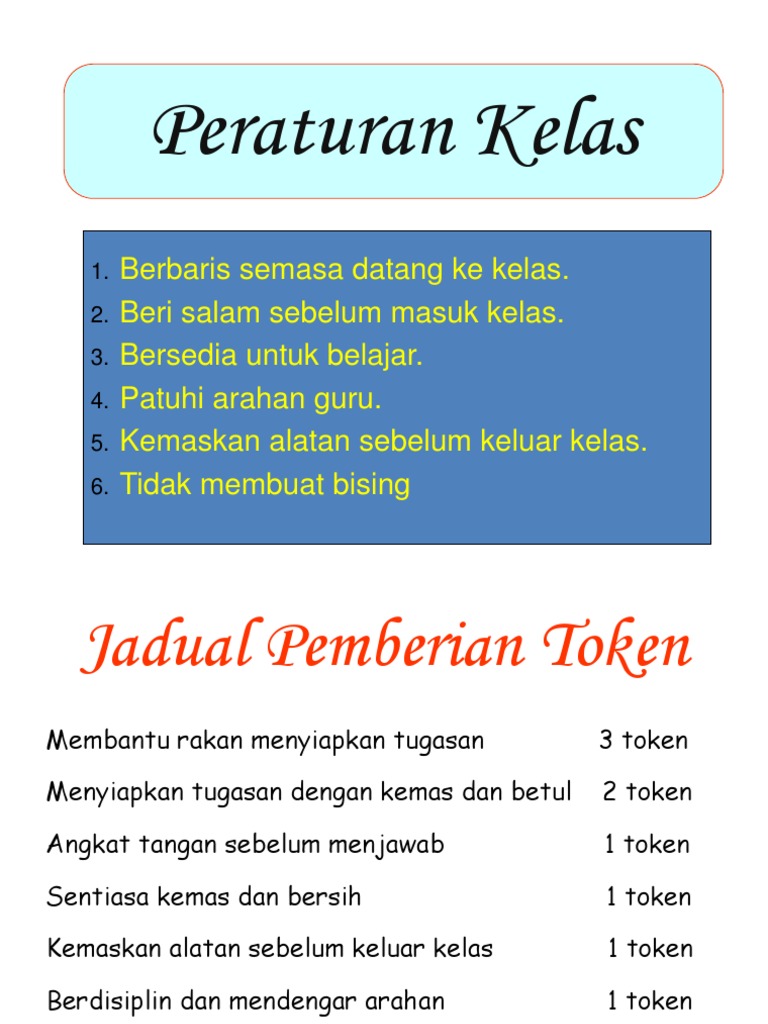 Contoh Token Kelas Pemulihan | PDF
