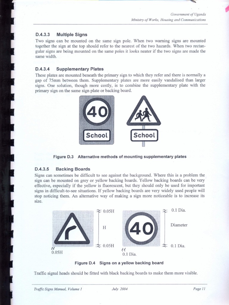 Road Signs | PDF