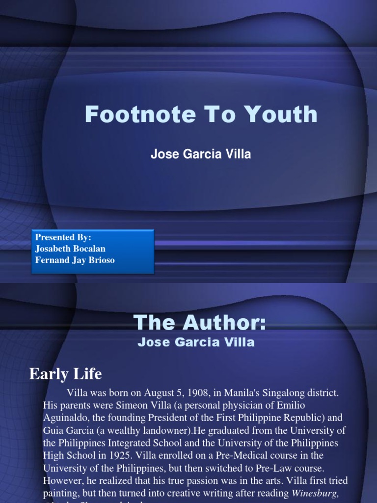 Footnote | Poetry | Fiction & Literature